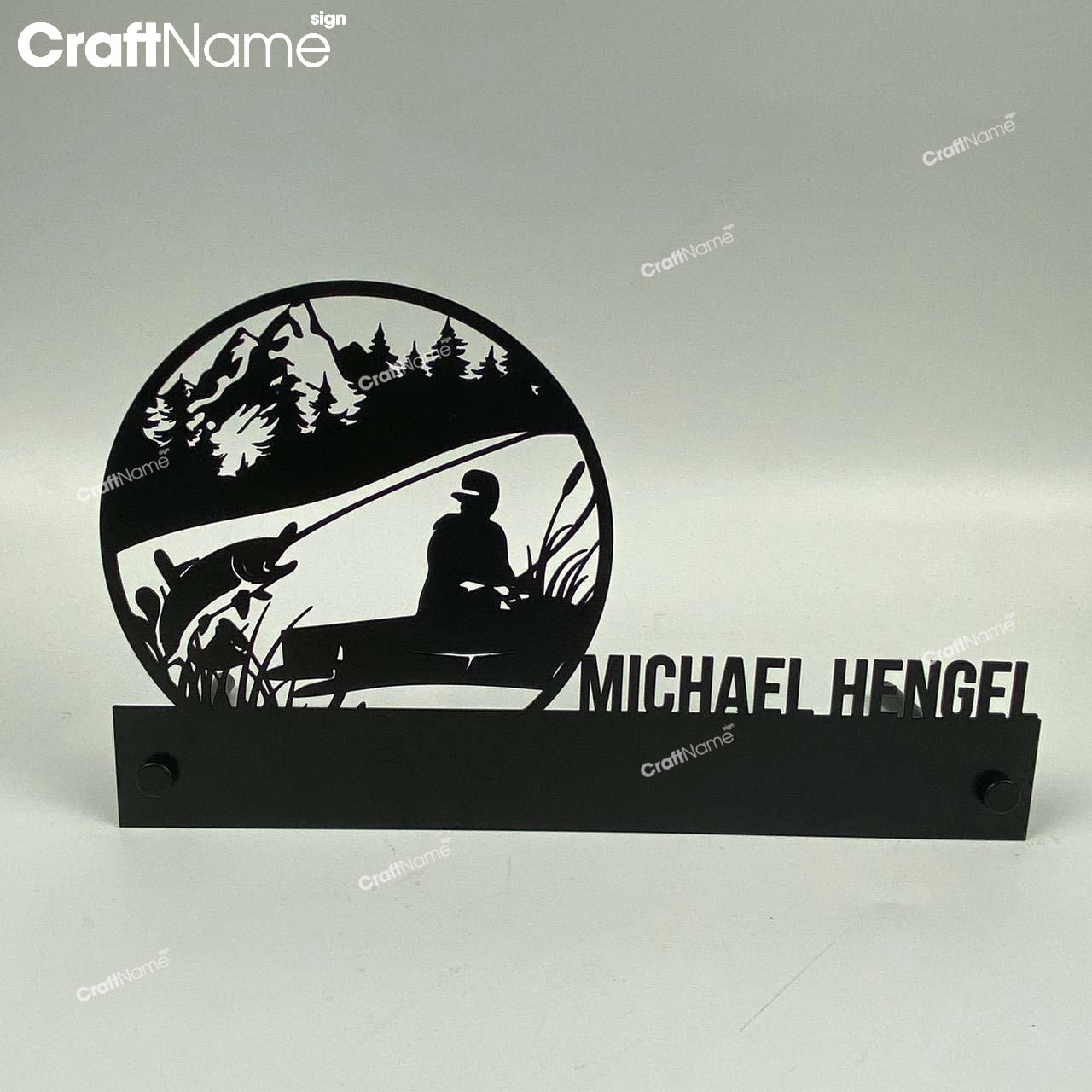 Custom Dog Trainer Wooden Desk Name Plate - Craft Name Sign
