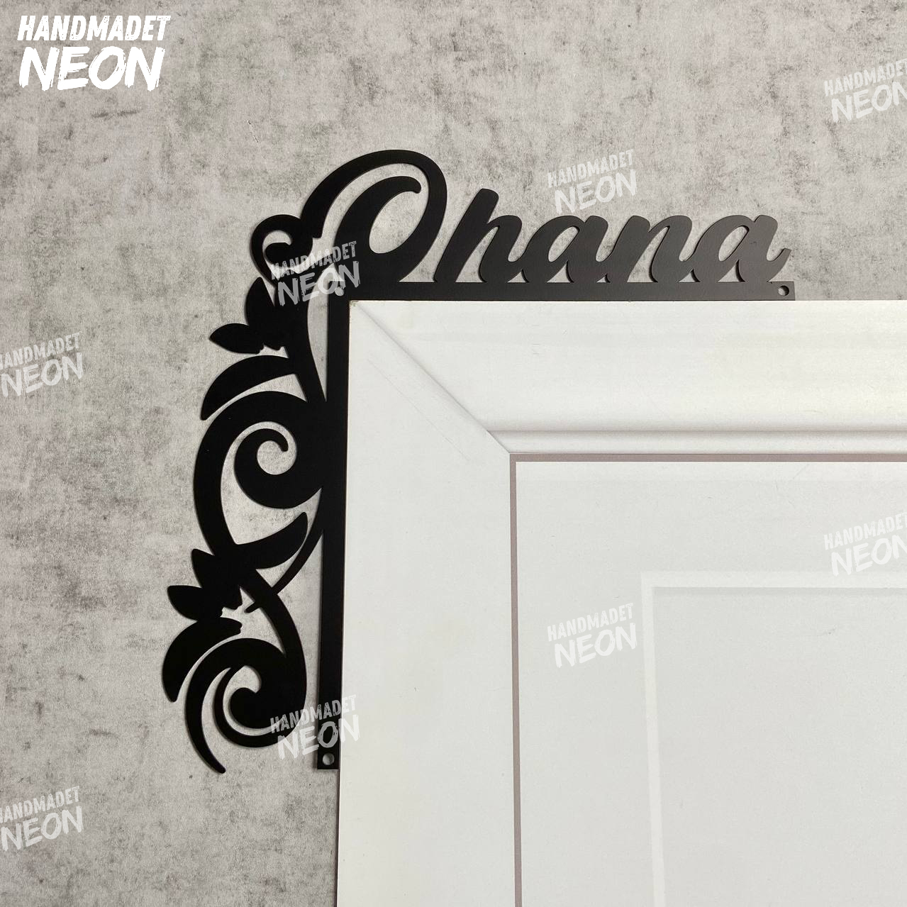 Personalized Text Door Corner Metal Wall Art – HandmadeT Neon Sign