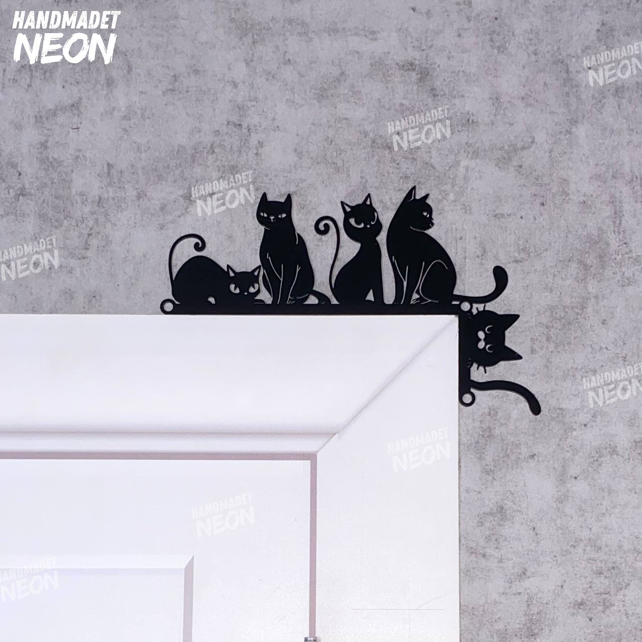 Personalized Cat Door Corner Sign – HandmadeT Neon Sign