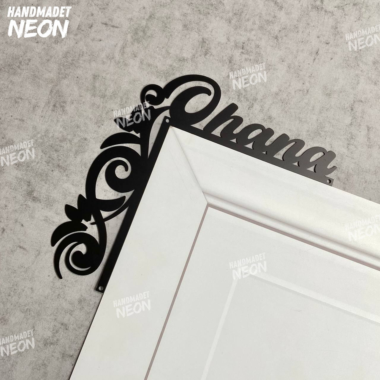 Personalized Text Door Corner Metal Wall Art – HandmadeT Neon Sign