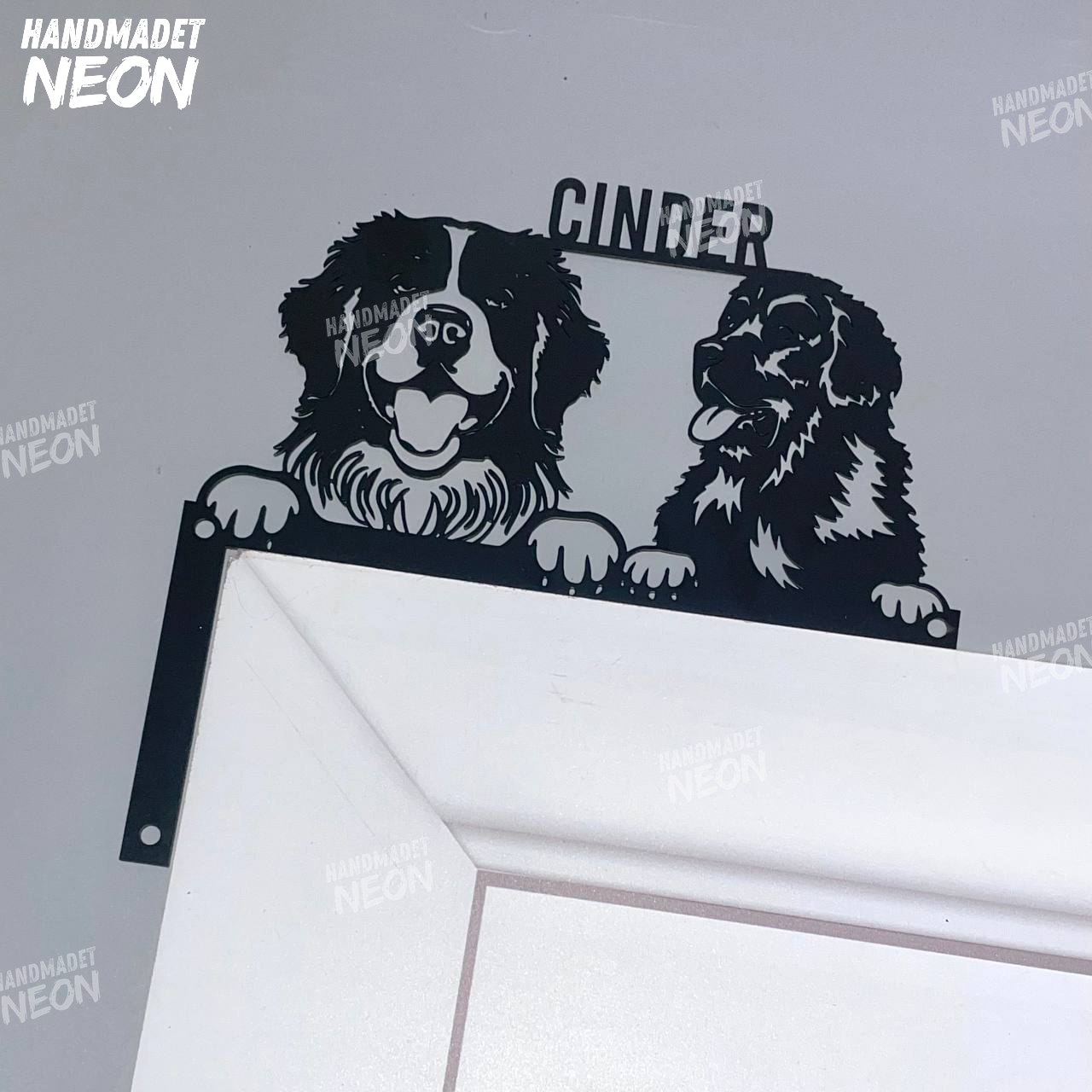 Personalized Newfoundland Dog Door Corner Sign – HandmadeT Neon Sign