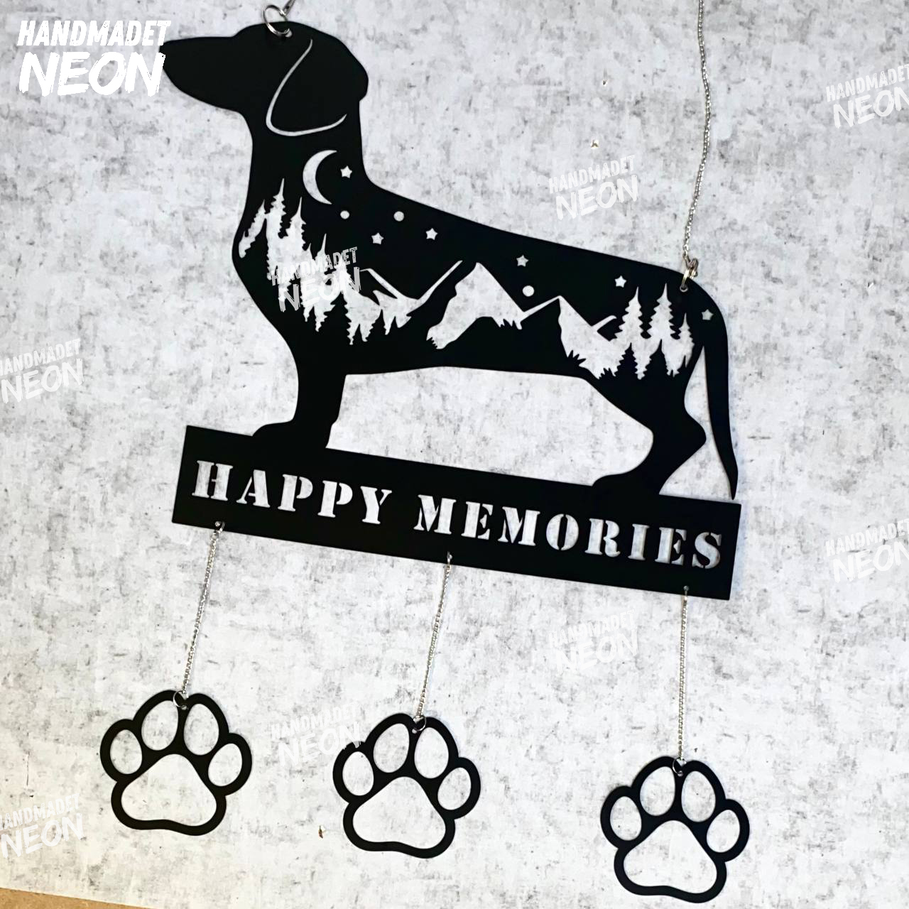 Custom Metal Cute Kitten Wind Chime – HandmadeT Neon Sign